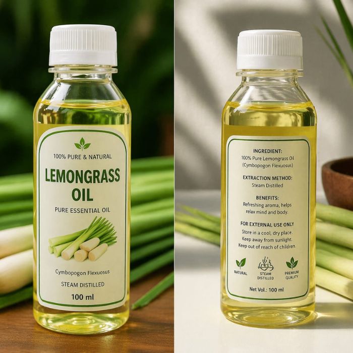 Pure Lemongrass Oil (Pulthailam) 100ml | PepperHub